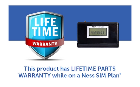 Ness Corporation. Ness 4G Dialler Gen3 inc Ness SIM