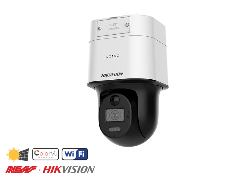 Ness Corporation. Hikvision DS-2XS3Q47G1-LDWH/C18S40 4MP Solar Camera ...